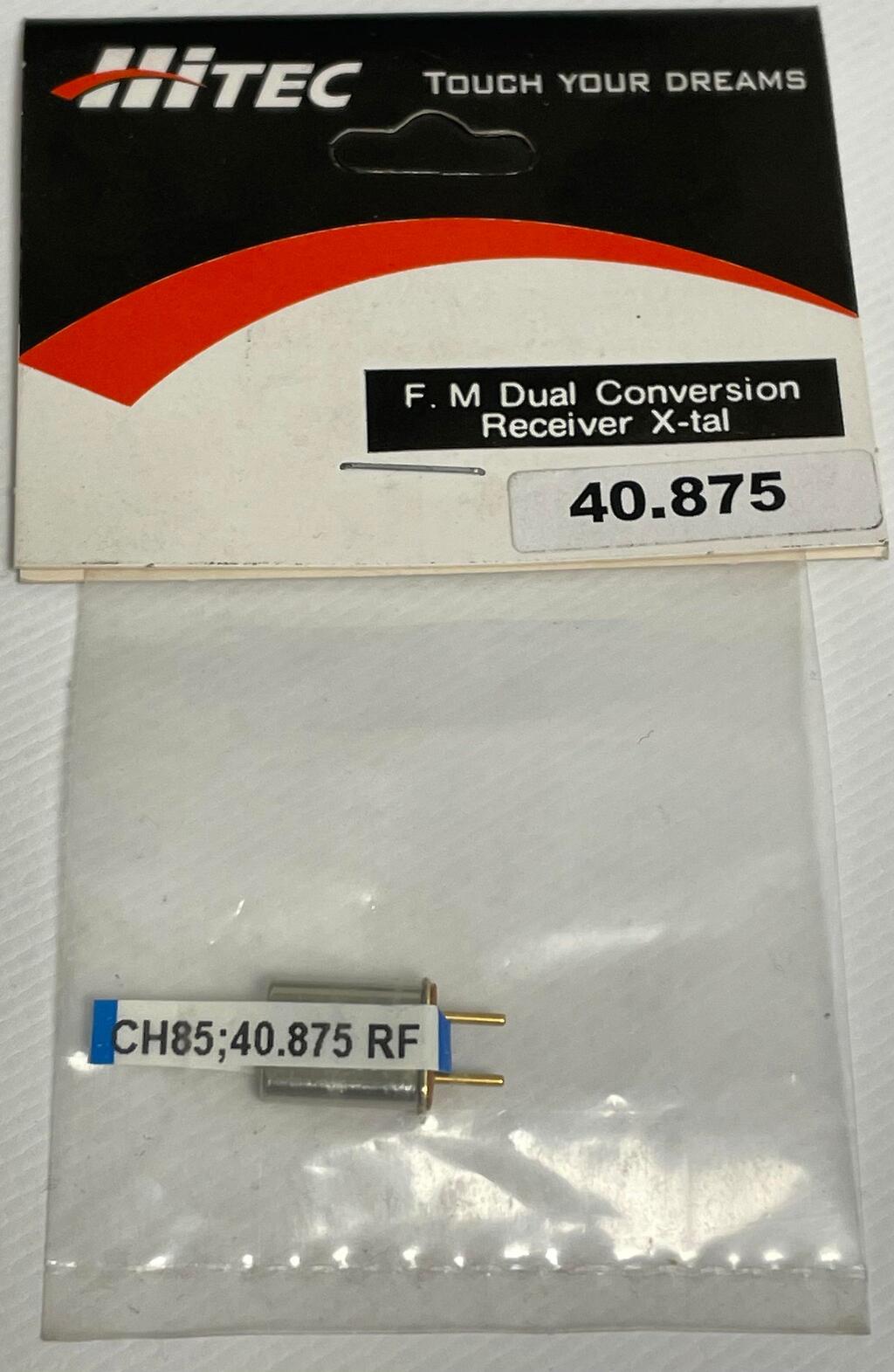 Hitec FM RX 40.875 mott. X-tall K.85 Dual conversion mottaker krystall ...